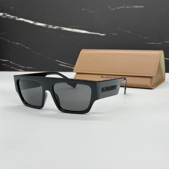 Burberry | Accessories | New Be4397u 3087 Burberry Black Unisex Sunglasses Be4397u 300187 Square ...